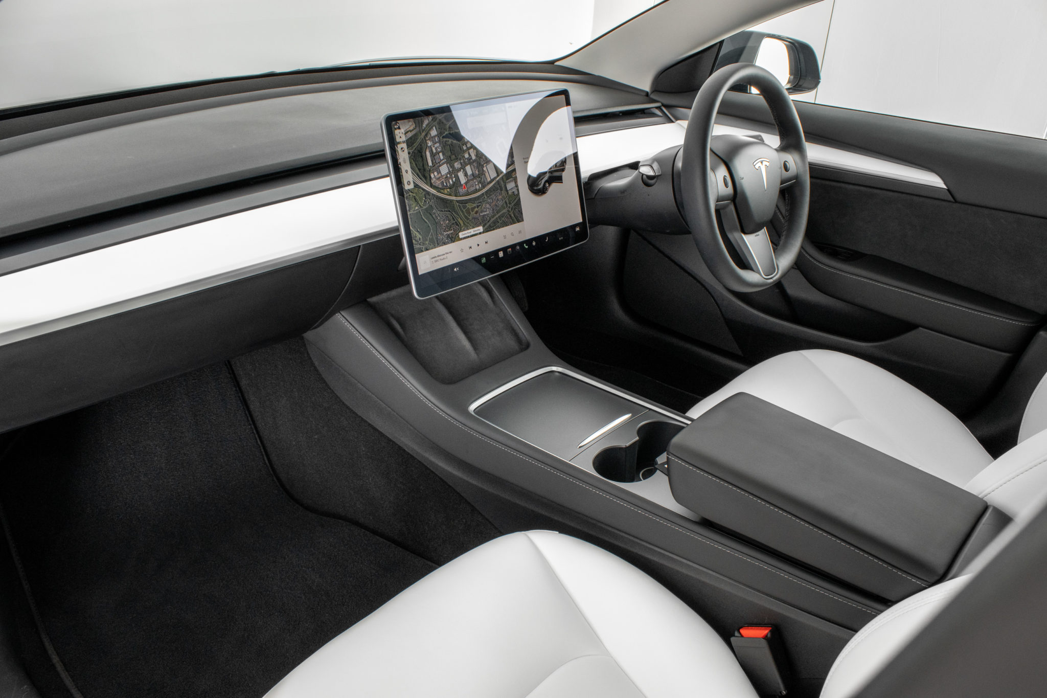 Tesla Model 3 Grey White Interior_02.1 - Pearce & Dale